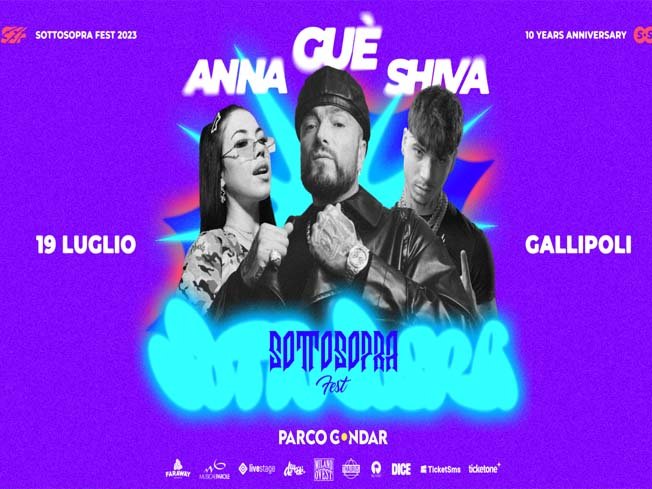 Guè, Shiva e Anna in concerto a Gallipoli il 19 Luglio 2023 - HHST
