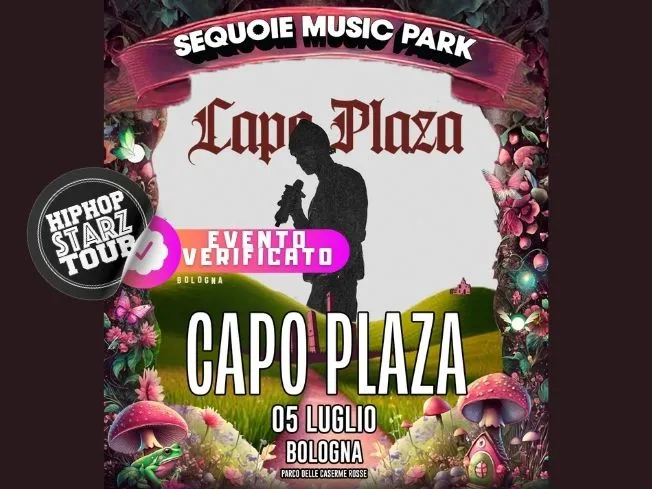 CAPO PLAZA in concerto a Bologna il 5 Luglio 2025 - Hip Hop Starz Tour